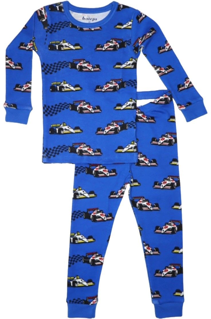 Kids Pajamas - Race Cars — Baby Steps and Mish Kids