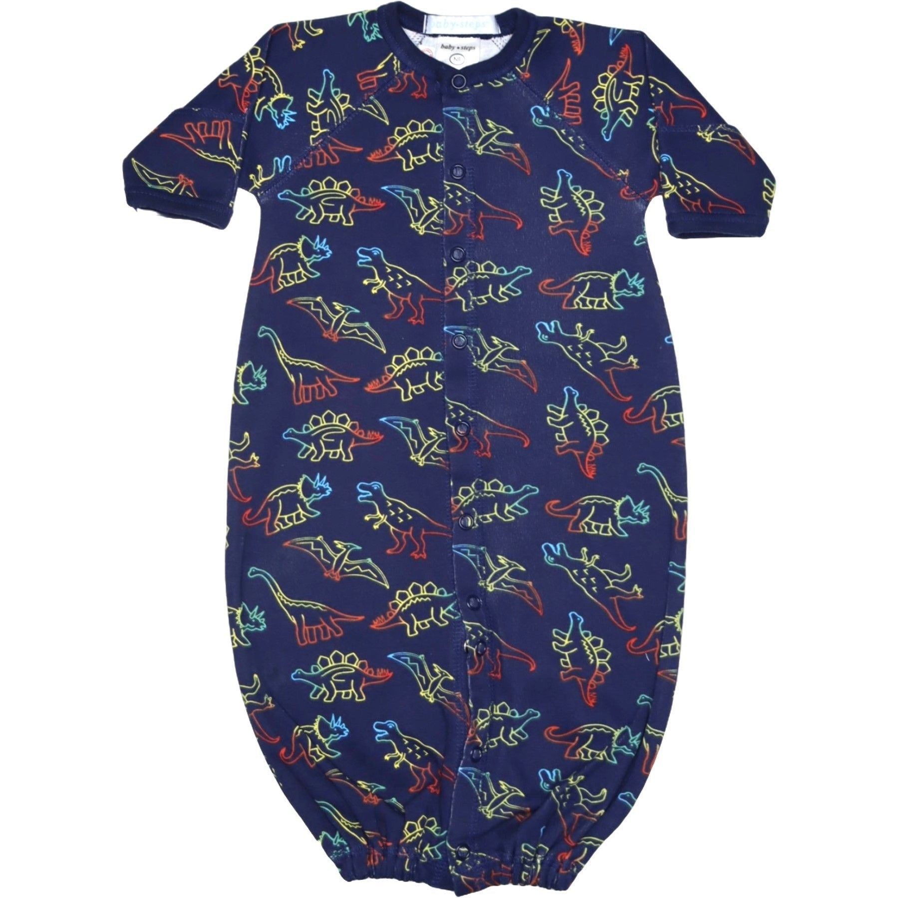 😎Baby Converter Gown - Dino Gradient — Baby Steps and Mish Kids